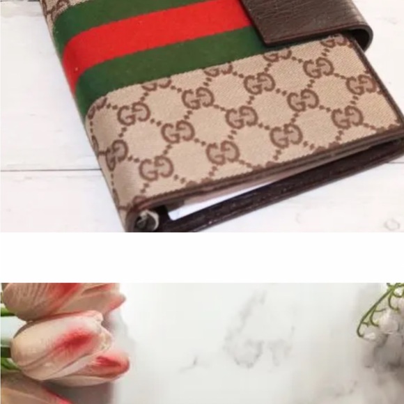 Gucci | Bags | Gucci Vintage Agenda Planner Cover Gg | Poshmark